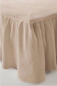 Béžový mušelínový přehoz 90x200 cm Amilia – Jotex