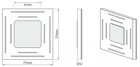 LDST SP-01-SS-BC8 - Osvětlení schodiště SPACE 8xLED/1,2W/230V