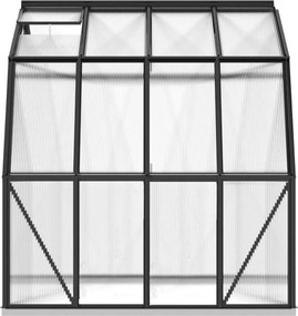 vidaXL Skleník s podkladovým rámem antracitový 6,43 m² hliník [3098018]