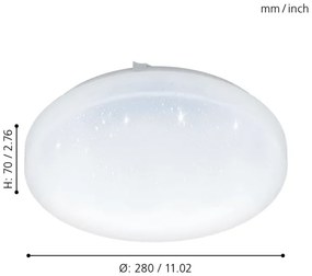Eglo 97877 - LED Stropní svítidlo FRANIA-S LED/11,5W/230V