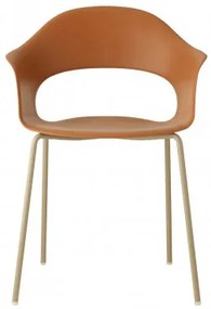 Scab Plastová židle LADY B Barva kostry černá kostra Barva plastu Scab Terracota 2696