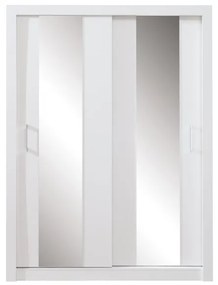 Šatní skříň Angelika se zrcadlem III - bílá