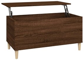 vidaXL Konferenční stolek hnědý dub 90 x 44,5 x 45 cm kompozitní dřevo