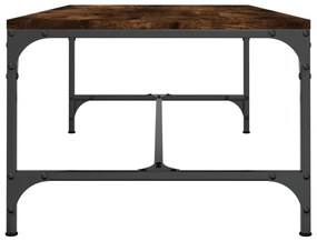 Konferenční stolek kouřový dub 80x50x35 cm kompozitní dřevo - Default Title