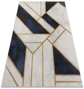 Koberec EMERALD exkluzivní 1015 glamour, styl marmur, geometrický granátový / zlatý