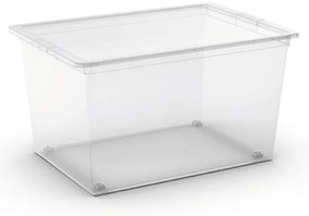 KIS C BOX 008417WHTR Box 50 L, průhledný s kolečky