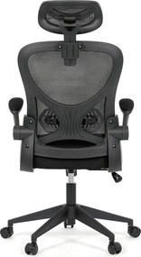 Ergonomická kancelářská židle ALEXANDRE - černá síťovina
