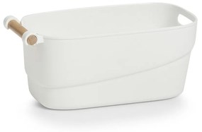 Koupelnový organizér, bílý organizér na koupelnové doplňky, 27 x 14,5 x 12 cm, ZELLER