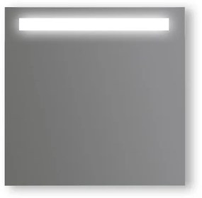 Zrcadlo do koupelny s LED pruhem - 60 x 60 cm - Luna