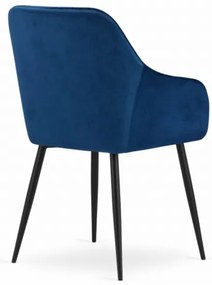 Sametová židle Budapest modrá