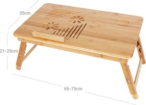 Stojan na notebook bambusový AKF-E1002 NAT