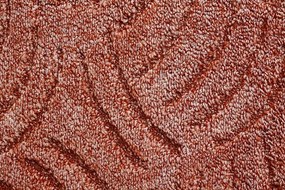 Metrážový koberec bytový Tango Filc 881 oranžový - šíře 5 m