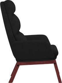 Relaxační křeslo černé textil 341165