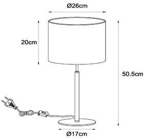 Lucide 45509/81/38 - Stolní lampa MAYA 1xE27/40W/230V krémová