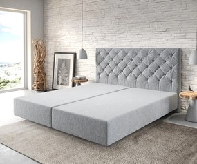 DELIFE Boxspringová postel Dream-Great 180x200 cm Mikrovlákno Granite Šedá