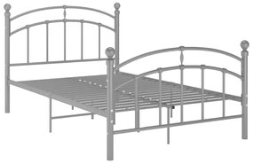 Rám postele šedý kov 120 x 200 cm,  324975