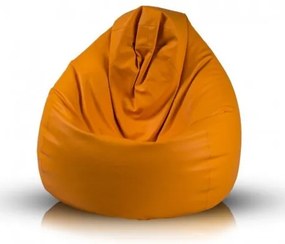 Ecopuf Sedací vak Ecopuf - Fuzzy - ekokůže E4 - Oranžová