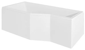 Besco Akrylátová atypická vana INTEGRA 150x75 (170x75) Barva: Bílá, Rozměry (cm): 170x75, Orientace: Levá