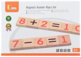 Viga Dřevěná magnetická čísla