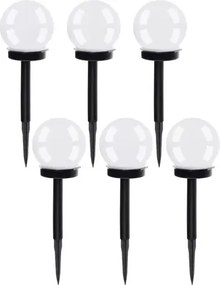 Gardlov Sada solárních zahradních lamp - koule - 6 ks