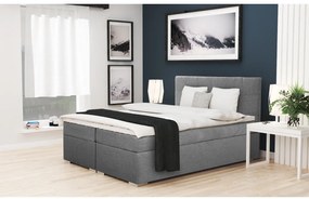 Boxspring postel Alvares 180x200 - potahová látka šedá Sawana 21