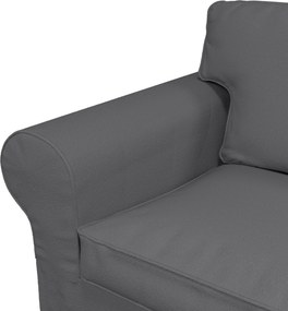 Potah na pohovku IKEA  Ektorp 3-místná, nerozkládací barva šedá látka pletený vzor