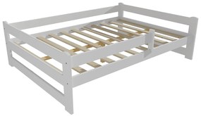 Vomaks Dětská postel DP 019 XL se zábranou Rozměr: 120 x 200 cm, Barva: barva bílá
