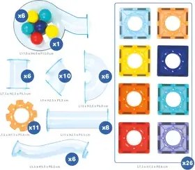 Ludi Magnetická kuličková dráha / Kuličková dráha / 80 dílů / od 3 let