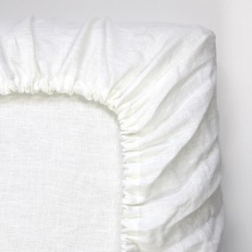 TULULUM Lněné prostěradlo COMFORT SNOW Rozměr prostěradla: 80 x 200 cm