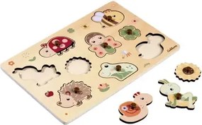 EICHHORN Vkládací puzzle Zvířátka / Dřevo / 9 dílků / od 2 let