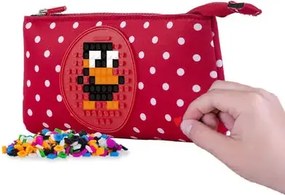 PIXIE CREW velké pouzdro/penál červená látka s bílými puntíky / od 6 l