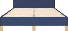 Rám postele bez matrací modrá 120x190 cm textil 3270547