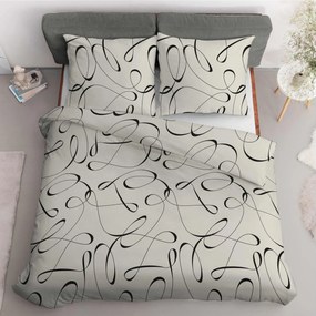 Detexpol Saténové povlečení 180x200 Esy floresy beige 4819 A Home Satén 58