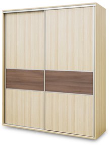 Nábytek Mikulík Skříň FLEXI 2 - 2x dveře dělené LTD ROZMĚR: (š/v/h) 180 x 220 x 65 cm