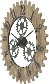 Nástěnné hodiny Ingranaggio 60 cm hnědé/černé