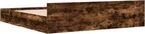 Rám postele se zásuvkami kouřový dub 200 x 200 cm kompozit 3280724