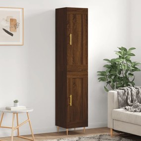 vidaXL Skříň highboard 34,5 x 34 x 180 cm kompozitní dřevo [3200442] Barva: hnědý dub