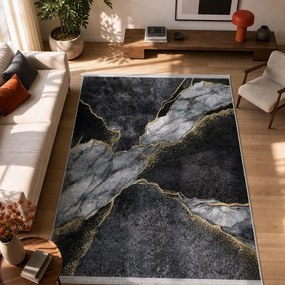Černý koberec 80x150 cm – Mila Home