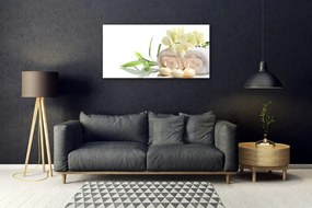 Plexisklo-obraz Lázně Ručníky Svíce Orchidej 100x50 cm