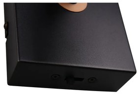 Černé/v bronzové barvě LED bodové svítidlo 20,5x10 cm Ikaris – Trio Select