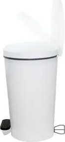 Denox Oval bílá / Odpadkový koš / Pedálový / 25 l / plast