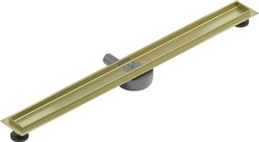 Mexen Flat 360°, tělo žlabu 80 cm, zlatá matná, 1A40080