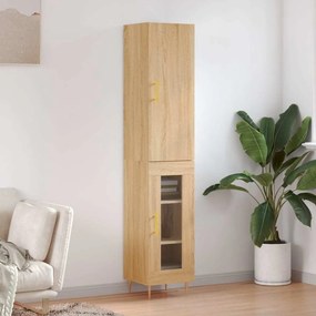 vidaXL Skříň highboard 34,5 x 34 x 180 cm kompozitní dřevo [3199033] Barva: Bílá