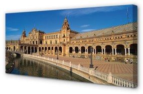 Obrazy na plátně Spain Old Market City 125x50 cm