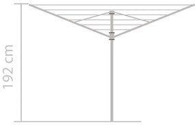 Zahradní sušák Brabantia Topspinner 60m