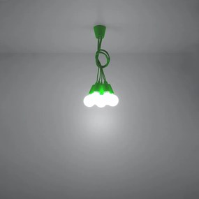 Sollux Lighting Závěsné svítidlo DIEGO 5 zelené