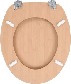 WC sedátko s víkem MDF motiv bambusu 143927
