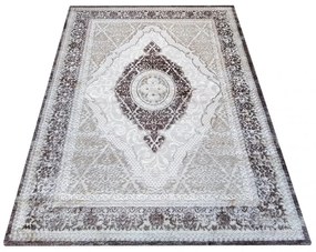 Exkluzivní koberec hnědé barvy ve vintage stylu Šířka: 80 cm | Délka: 150 cm