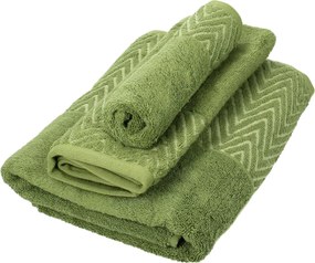 Sada 3ks ručníků Terry moss green