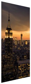 Fototapeta na dveře - New York při západu slunce (95x205cm)